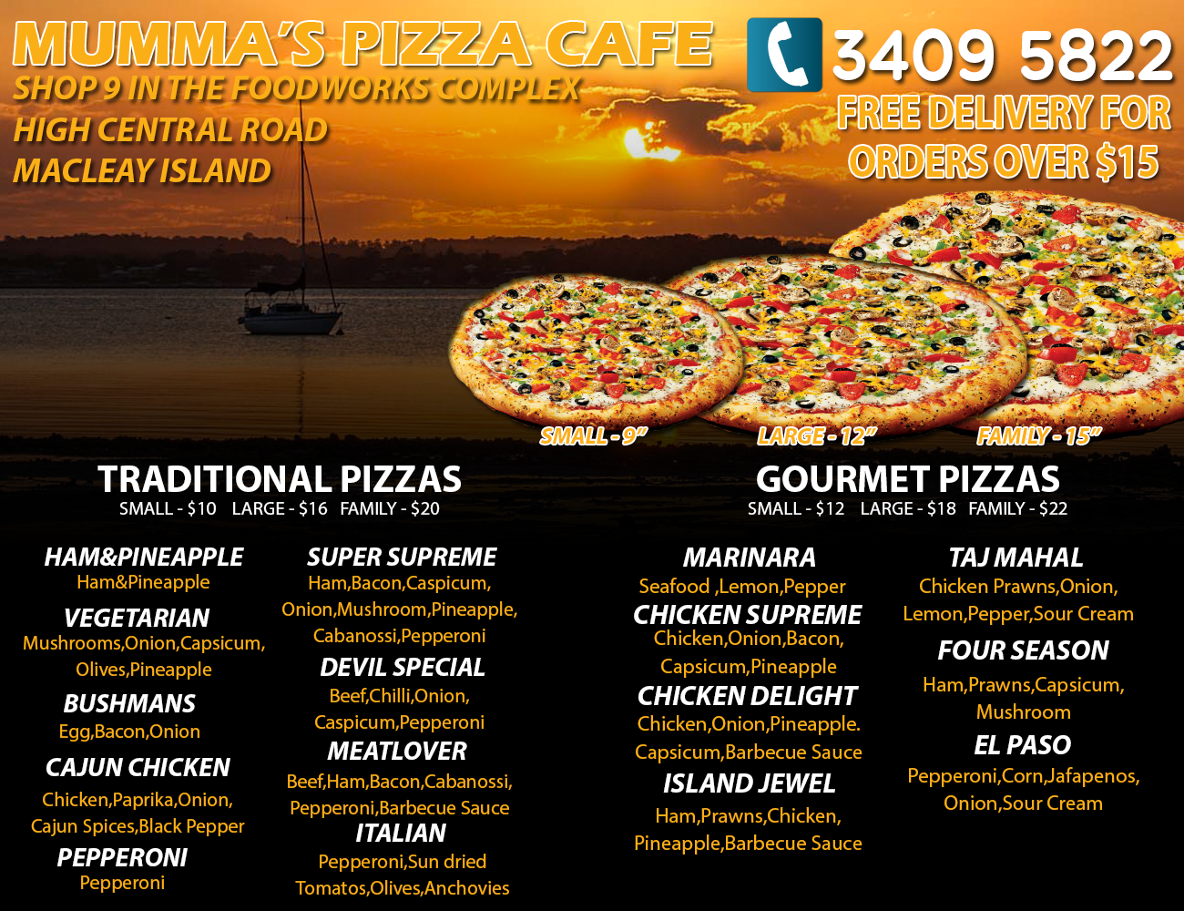 Mumma’s Pizza Cafe – Bay Islands Info